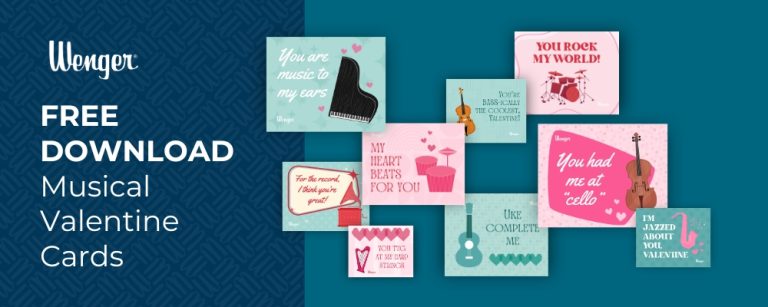 FREE Musical Valentine Cards - Wenger Teacher Resources